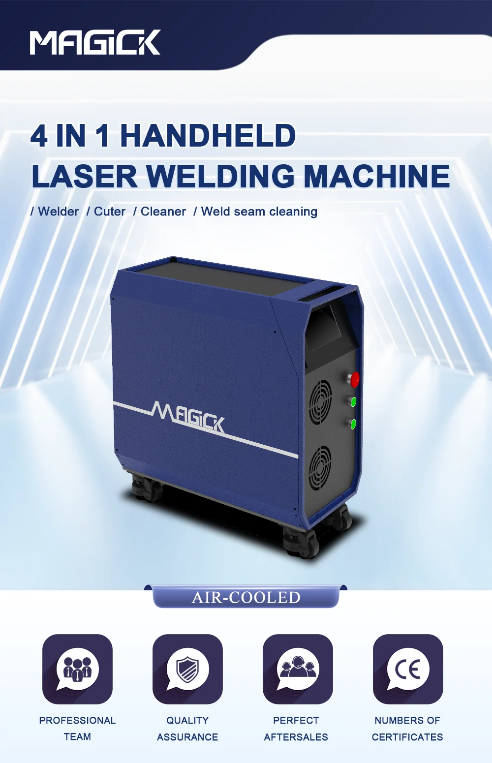 MINI Handheld Air-Cooled Laser Metal Welding Machine 1200W