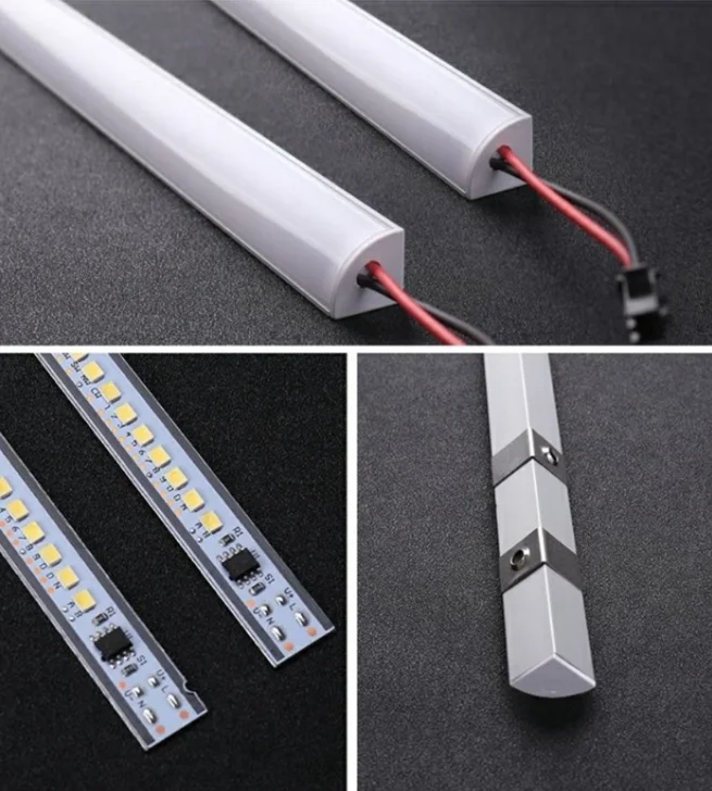 V Shaped Aluminum Profile LED Light Bar SMD Lighting Rigid LED Strip ...