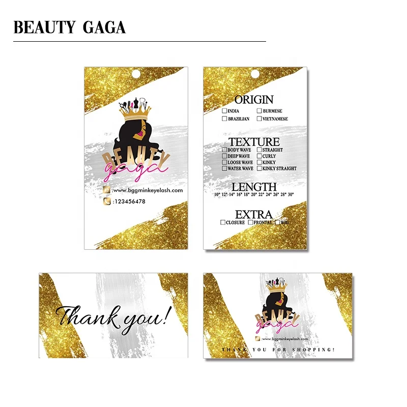 Luxury Free Logo Custom Logo Sticker Packaging Hair Extension Labels ...