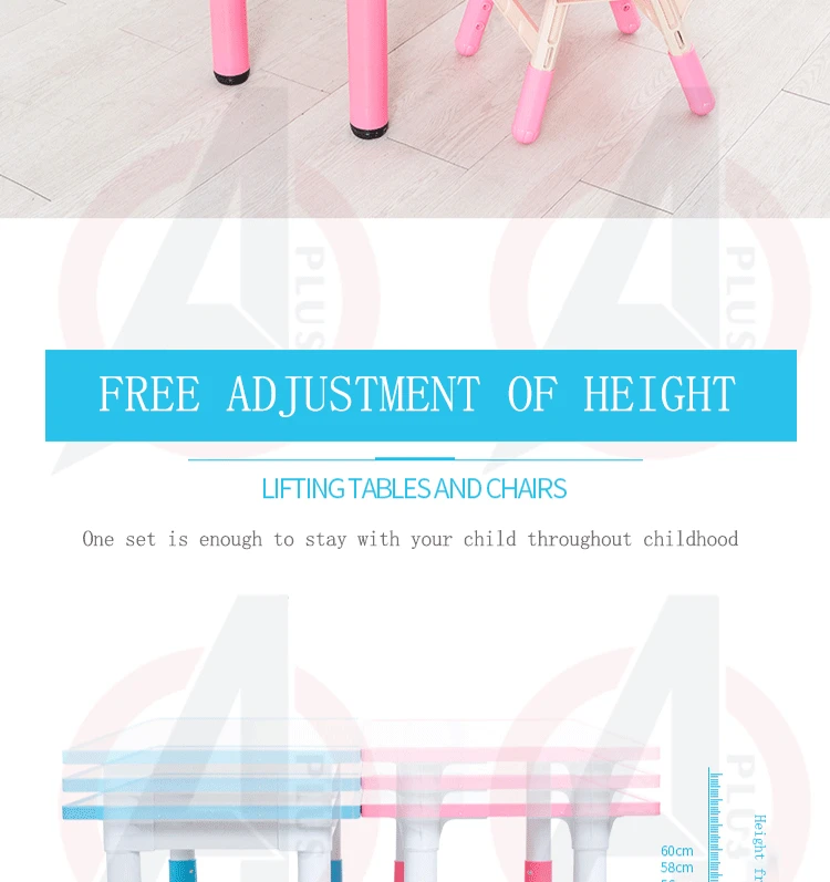New Design Height Adjustable Table For School Multifunctional Plastic ...