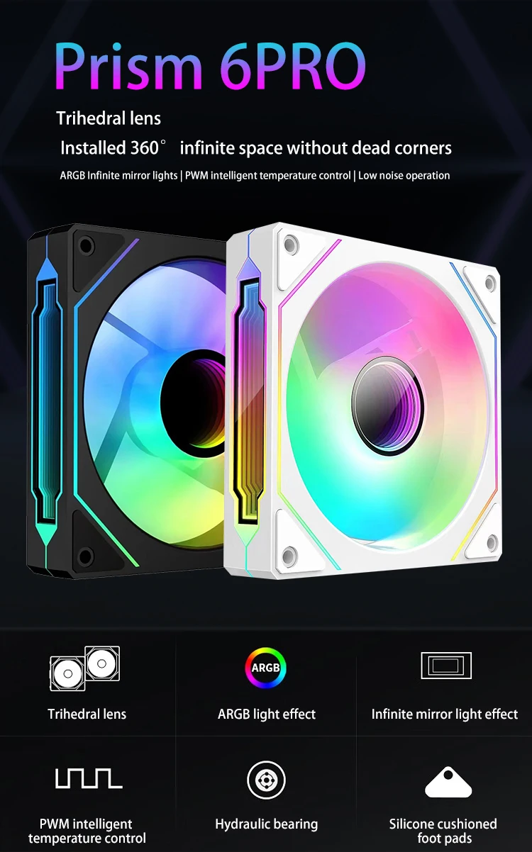 2024 New Argb Mirror Cooler Fans With Controller Oem Pc Case Fans ...