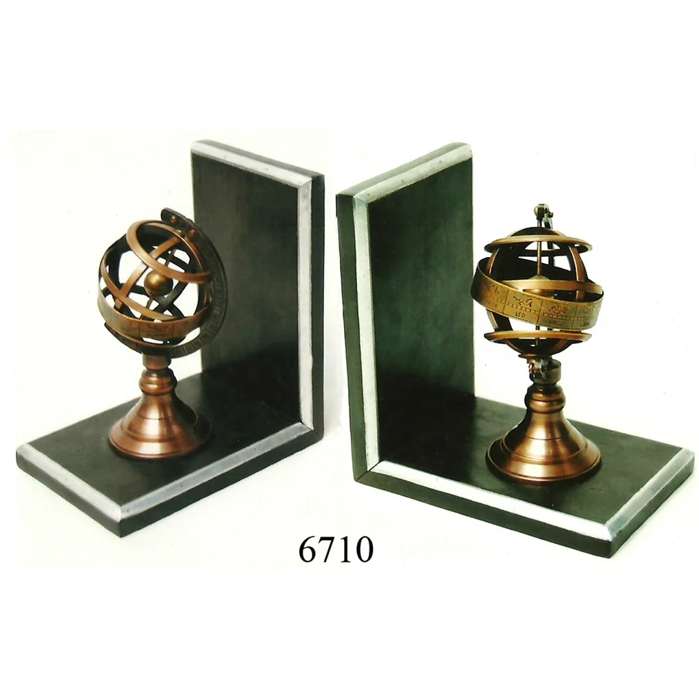 Newest Nautical Adjustable Books Holders Nautical Armillary Book Ends ...
