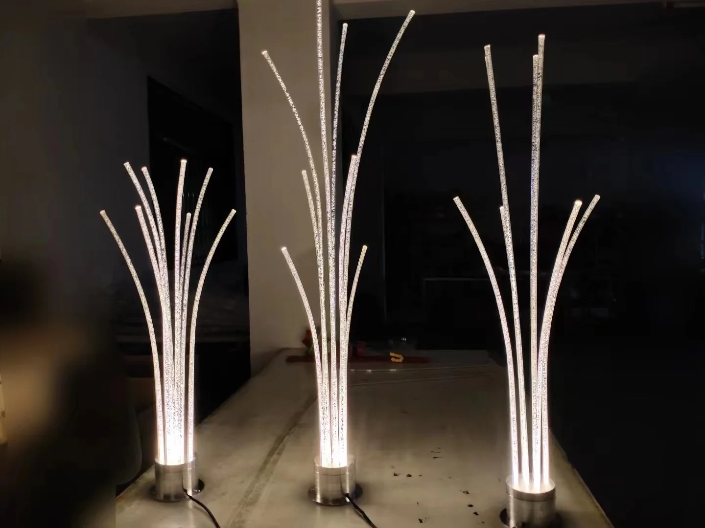 Lumind Munich Fiber Reeds Floor Lawn Landscape Dc12v Rgb 3000k 7w 11w ...