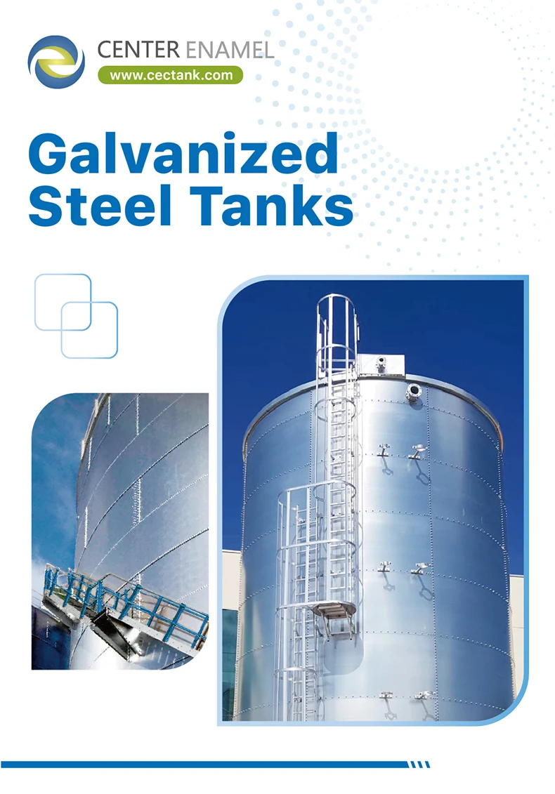 AWWA Standard Galvanized Storage Tanks with PVC Liner for Fire Water ...