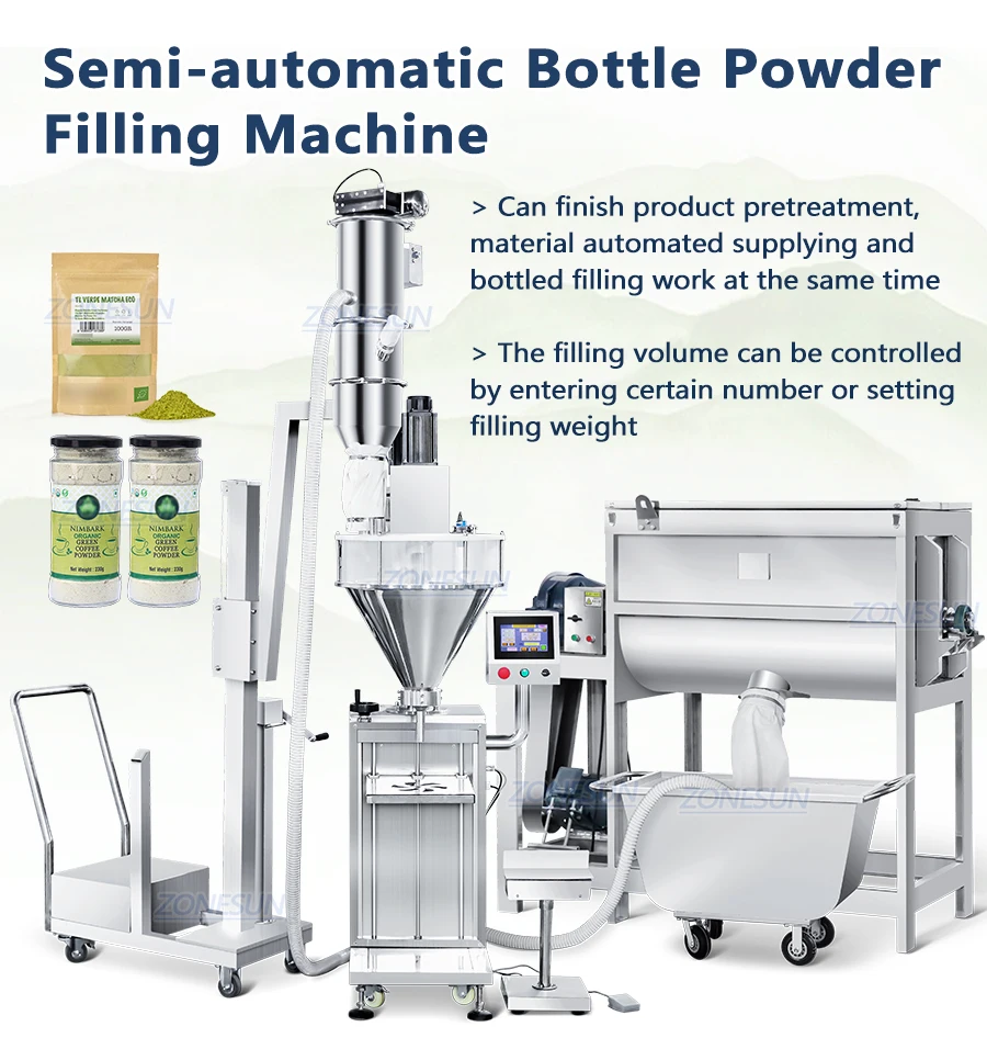 Zonesun Zs-mb500fp Auger Powder Weighing Quantitative Filling Machine ...