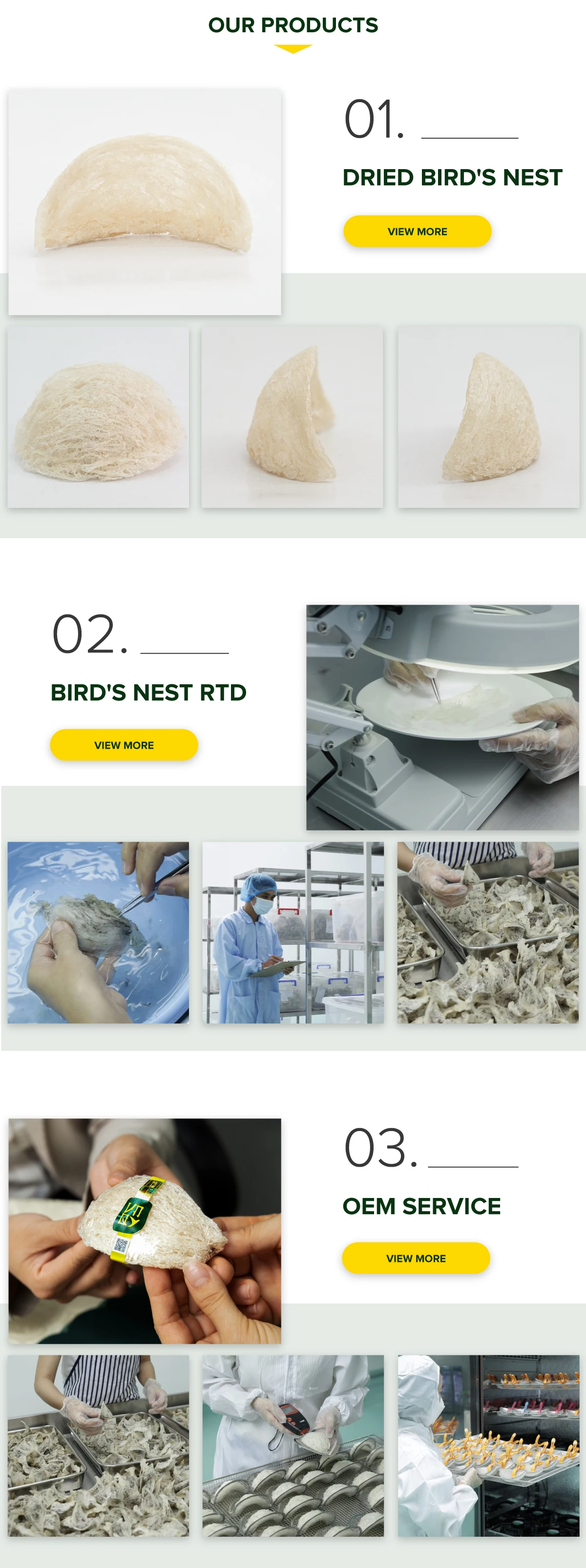 Customized Packaging Co-packing Natural Edible Bird's Nest Made In ...