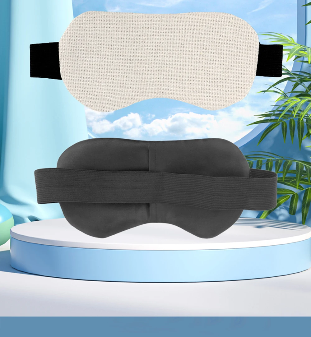 Custom Blank Sublimation Eye Mask Printing Sleeping Eyeshades Linen ...