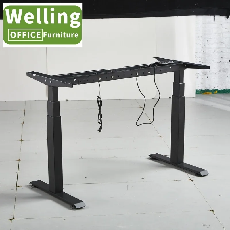 Factory Design Shaped Movable Study Table Standing Electric Adjustable ...