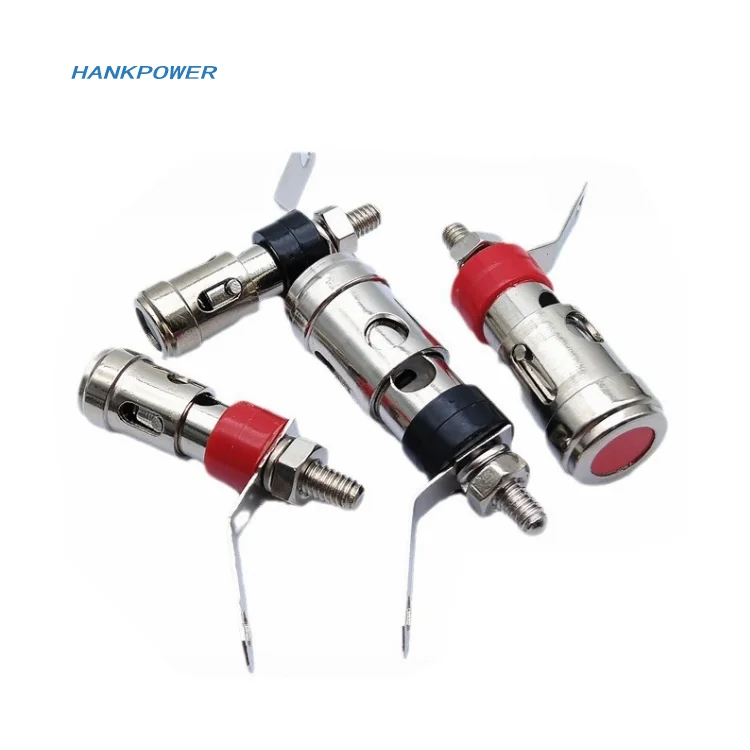 Spring Loaded Press Type Speaker Amplifier Binding Post Terminal Nickel ...