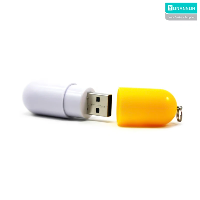 YONANSON Capsule Shape USB Flash Drive 64GB 128GB Medical Promotional ...