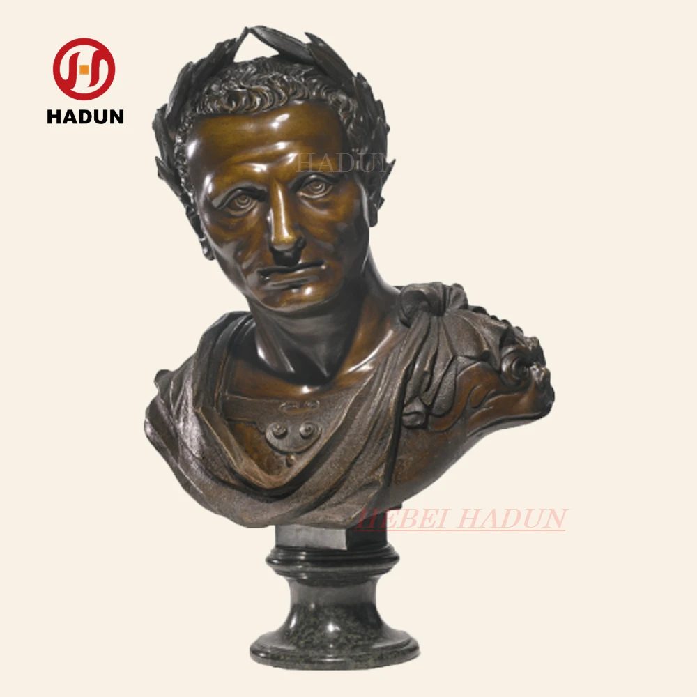 Large Garden Cast Bronze Metal Art Human Face Sculptures