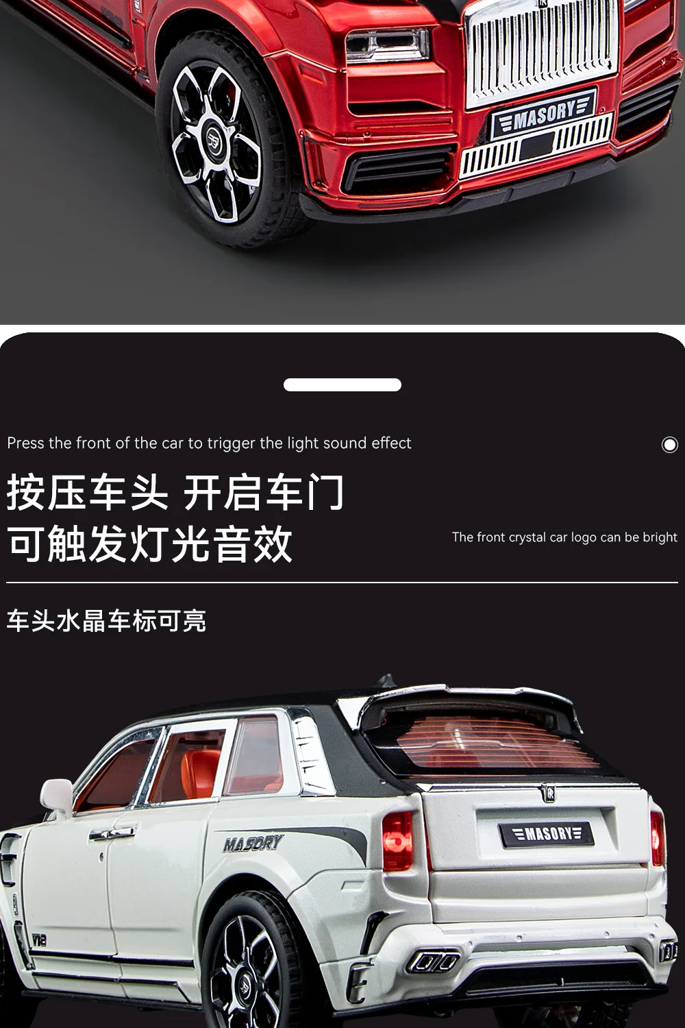 1:24 Rolls #royce Cullinan Alloy Car Model Luxury Car Ornaments ...