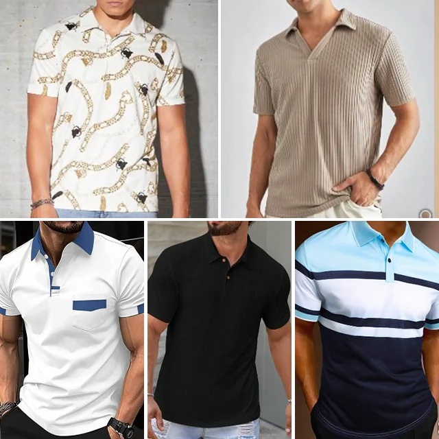 New Design Men's Short Level Polo Shirts Wholesale Polo Shirts Slim Fit ...