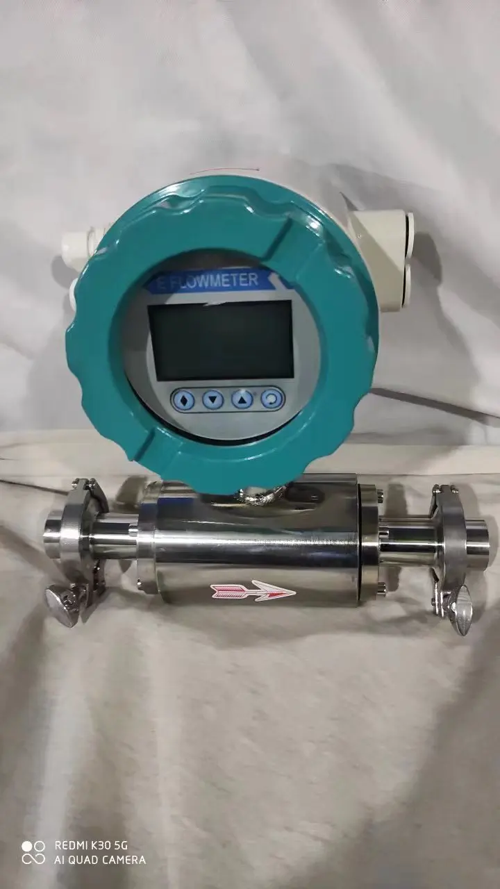 Dual Power Input Electromagnetic Flowmeter GPRS Function Water Flow ...