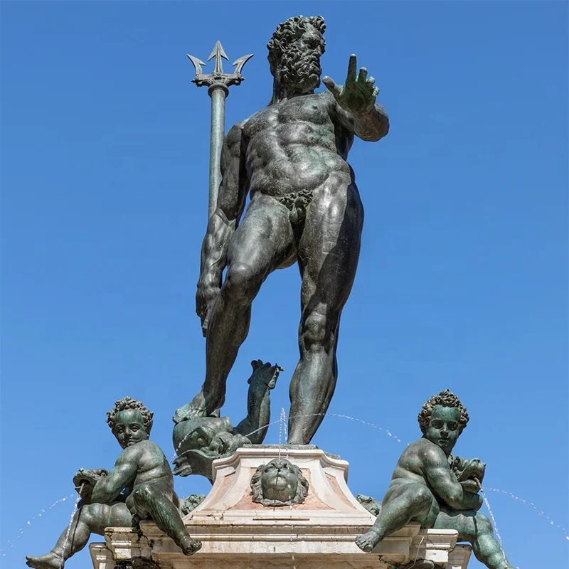 Medusa And Poseidon Statues