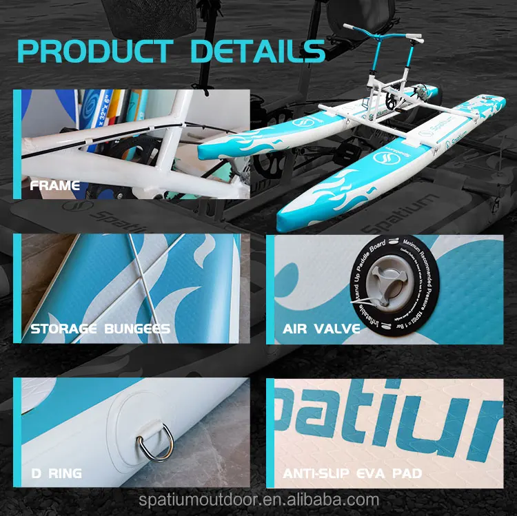 Spatium 2024 New Product Inflatable Pvc Water Bikes Floating Pedal ...