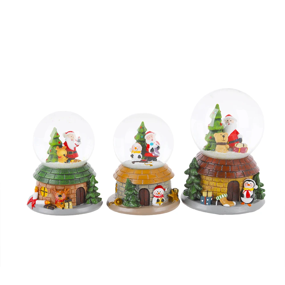 Shop Our Christmas Event Glass Ornament - Santa Crystal Ball