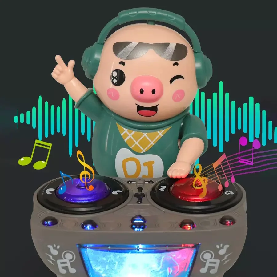 Funny Electric Musical Pig Swing Dancing Music Robot Toy