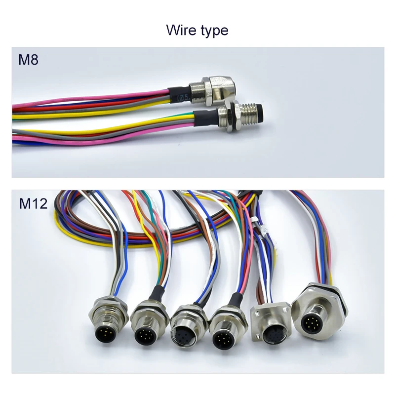 M8 Panel Mount Plastic Connector Solder Type Waterproof Ip67 3-pin To 4 ...