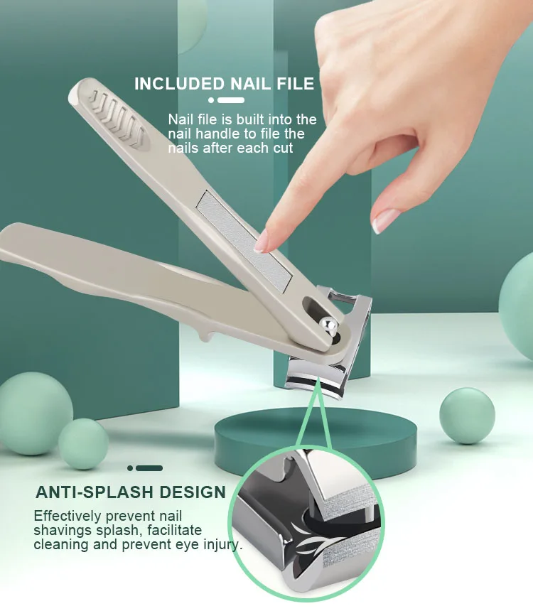 New 360 Rotary Adjustable Fingernail Clipper Manicure Care Cleaner Tool ...