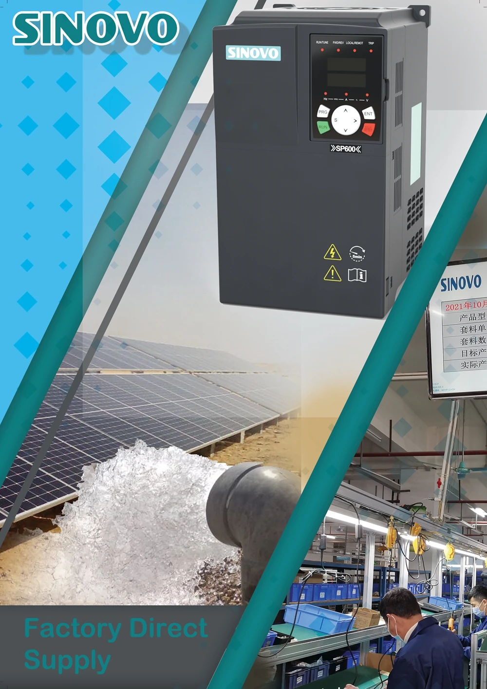 SINOVO SP600 Series - Efficient Solar Inverter Pump Controller
