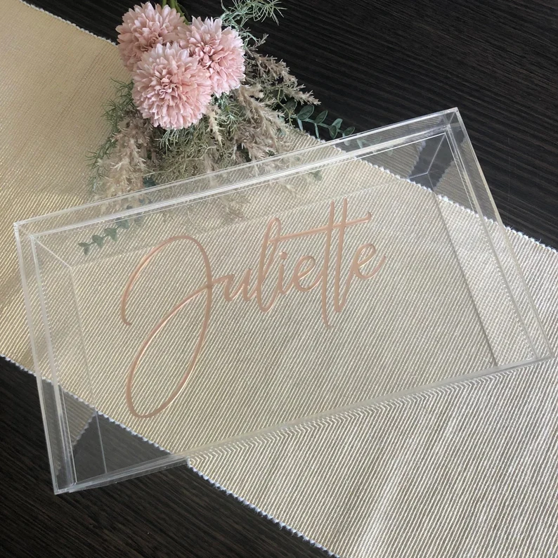 Deluxe Acrylic Transparent Wedding Card Box With Cover - Lucite Gift ...