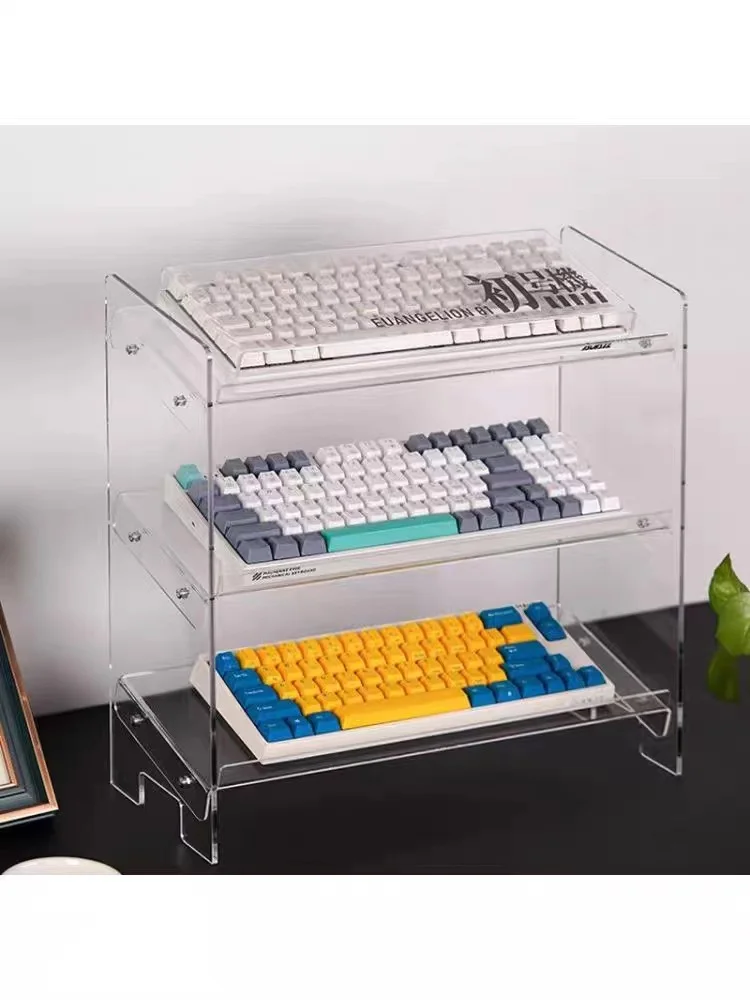 Mechanical Keyboard Display Stand Dustproof Storage Shelf Acrylic ...