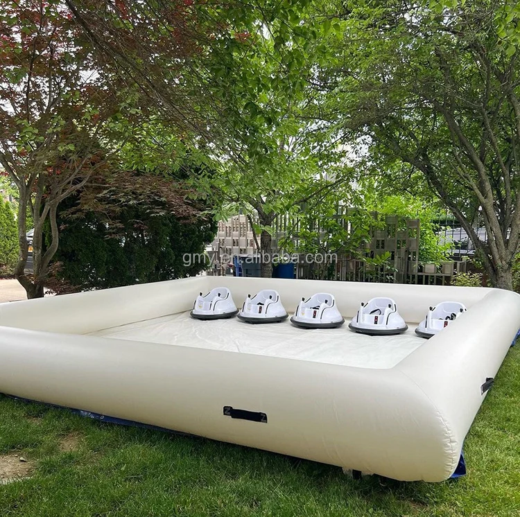 Outdoor Games Bumper Cars Arena Inflatable Kids Race Track