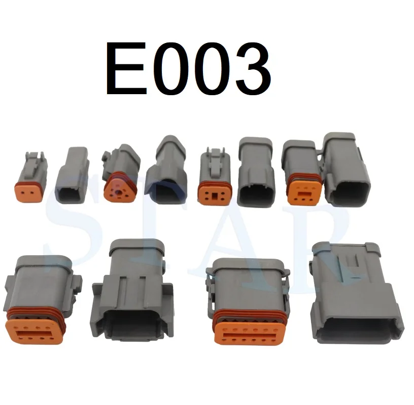 6 Pin Black DEUTSCH DT13 Series Right Angle DT PCB Header DT Connector ...