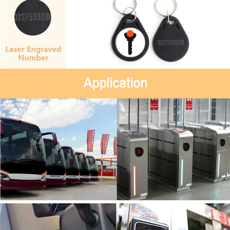 High Quality Passive Rfid Key Tag Programmable Rewritable Key Chain ...