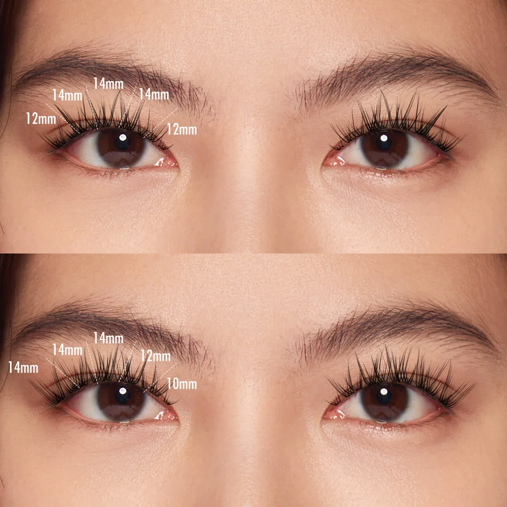 Natural Soft Full Strip Manga Lash Extensions Spiky Manga Lashes Spiky ...