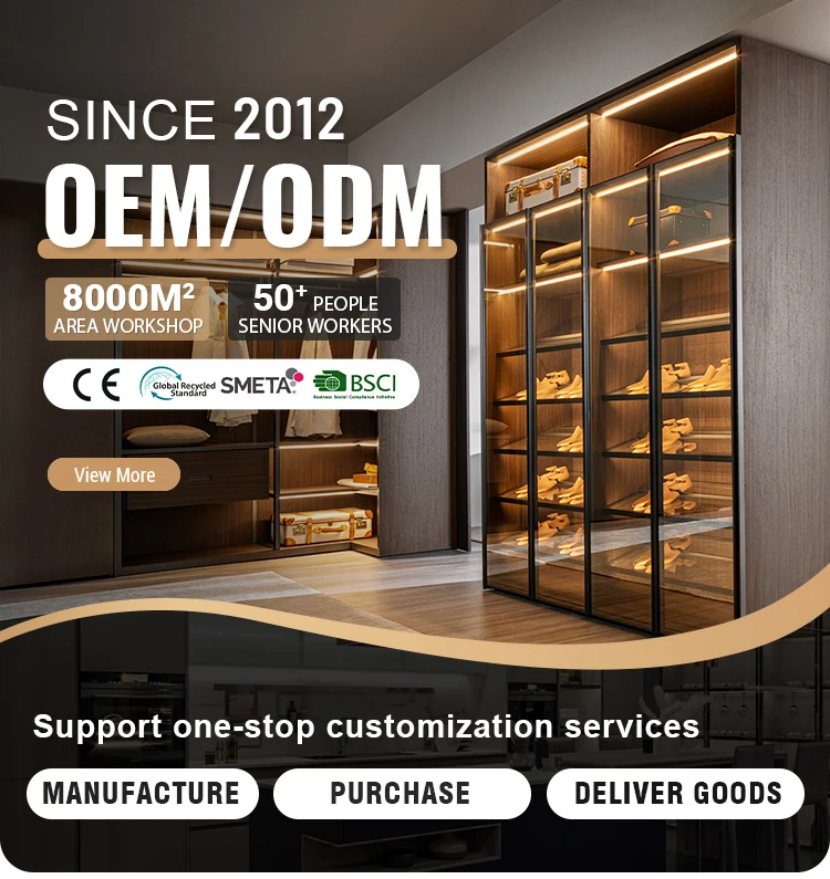 Modern Minimalist Glass Wardrobe Design High End Transparent Closet ...