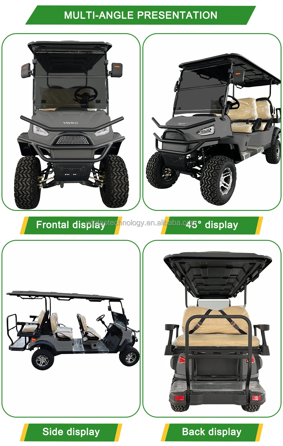 4 Wheel Drive Electric Golf Cart With Motor Conversion Kit Golf Carts ...