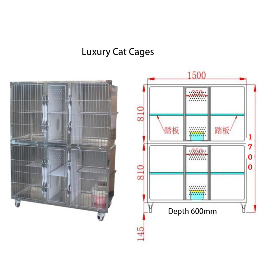 Vetoo VT-FZ01 Pet Cages - Durable, Stainless Steel