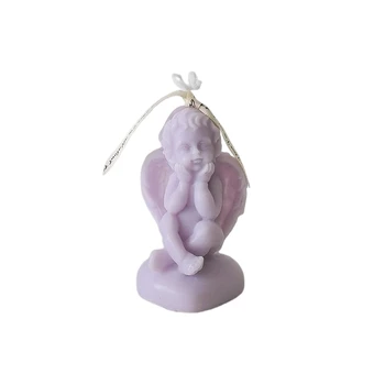 New Paraffin Wax Purple Soy Wax Sublimation Candles Figurine Candle ...