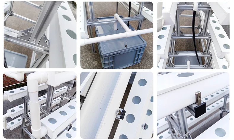 Hydroponic Hidroponia NFT PVC Growing Pipe for Rack Kit