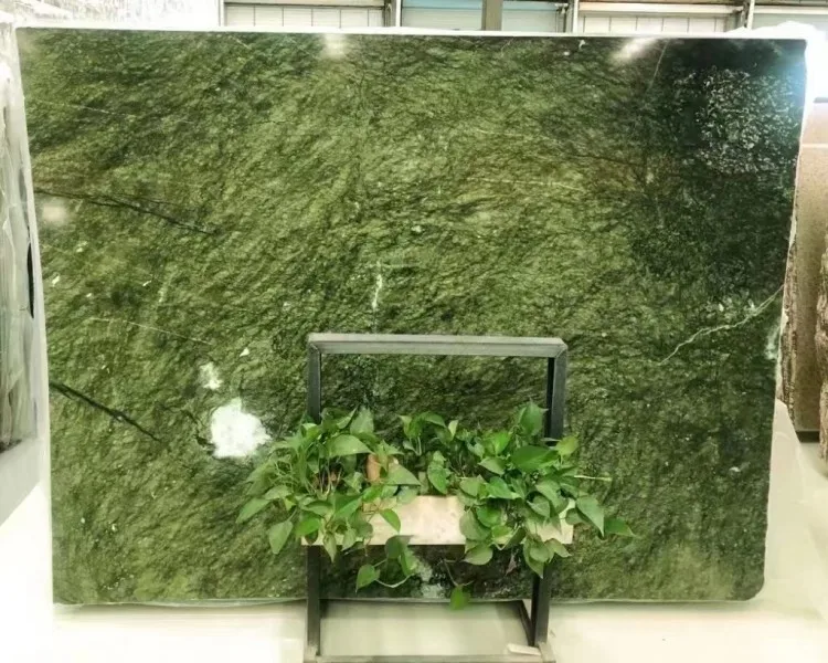Luxury Imported Polished Natural Green Stone Green Quartzite Slab For ...