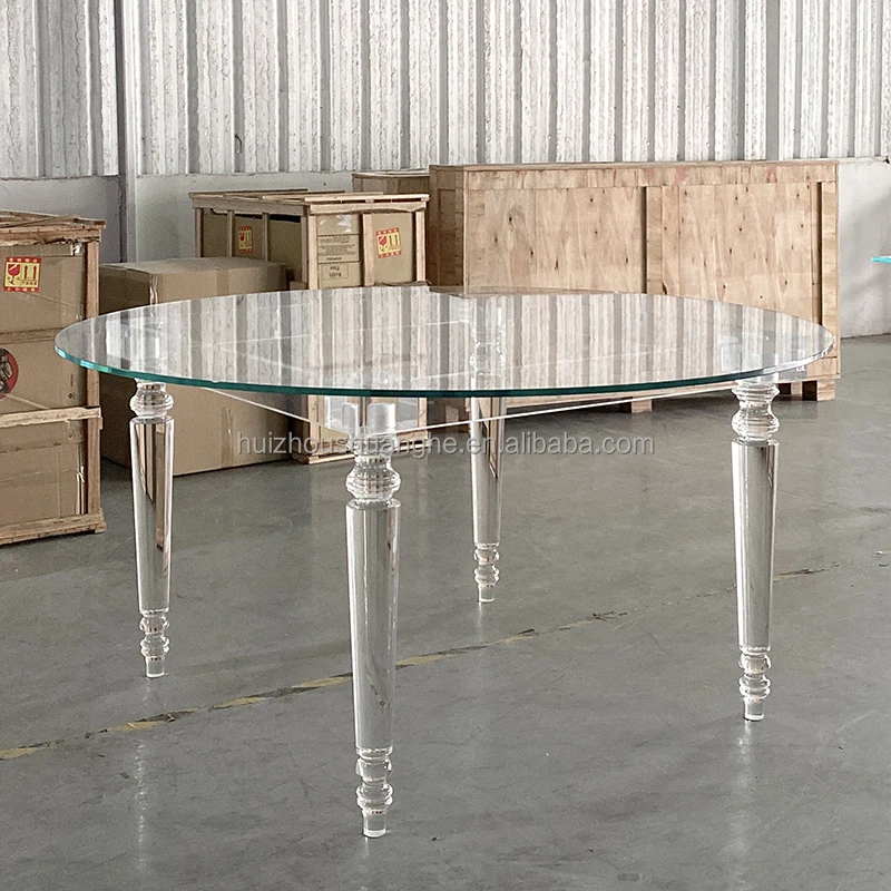 Clear Acrylic Dining Table Acrylic Wedding Desks Glasstop Table Crystal Hotel Acrylic Wedding ...