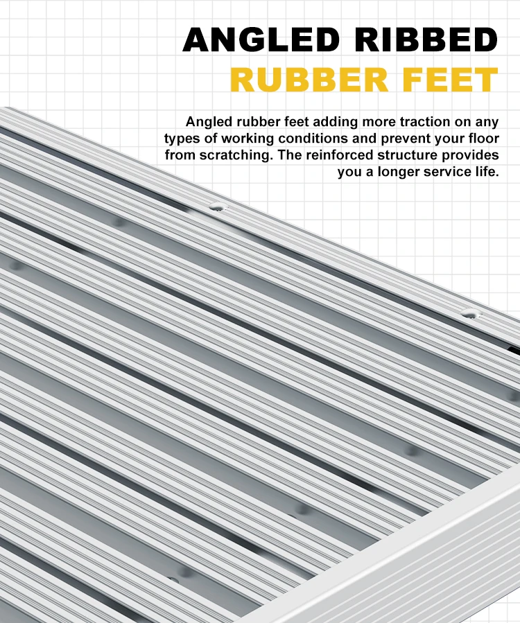 High Quality Aluminium Work Platform Ladder Stable Blue Color Silver ...