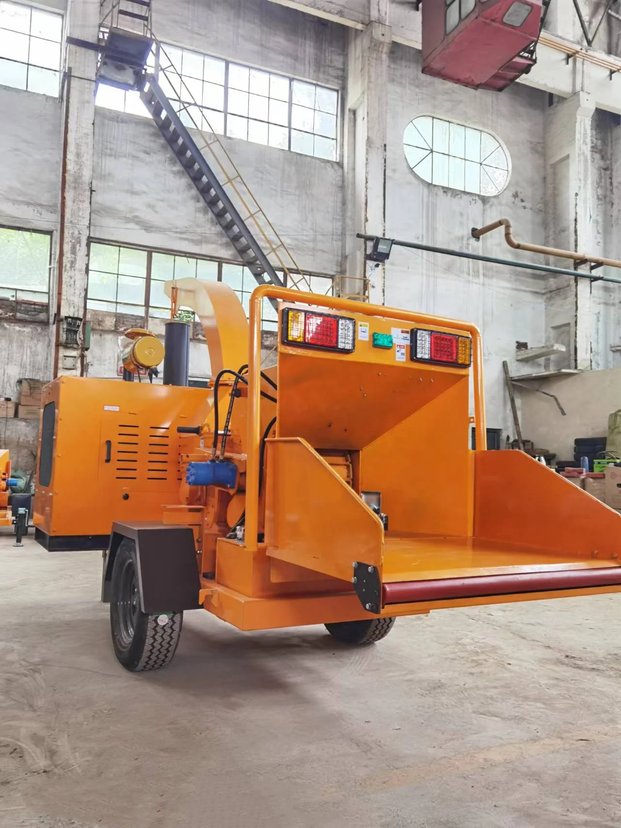 Vol-6130 Large Mobile Home Used Garden Shredder Wood Tree Branch ...