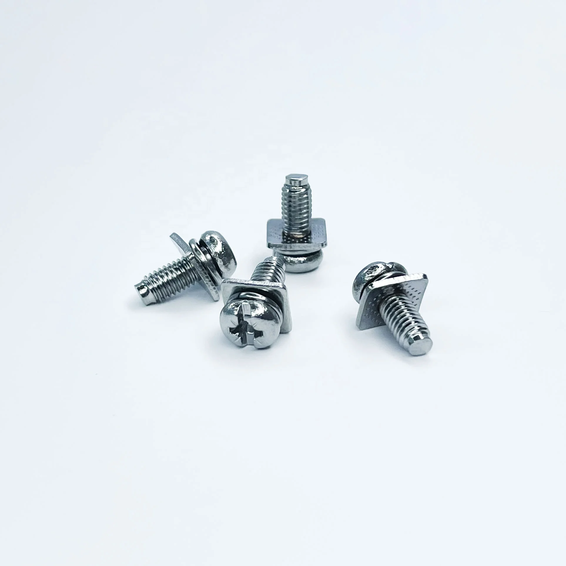 Customized Pozi Drive Stainless Steel Pan Head Combination Screws Wave ...