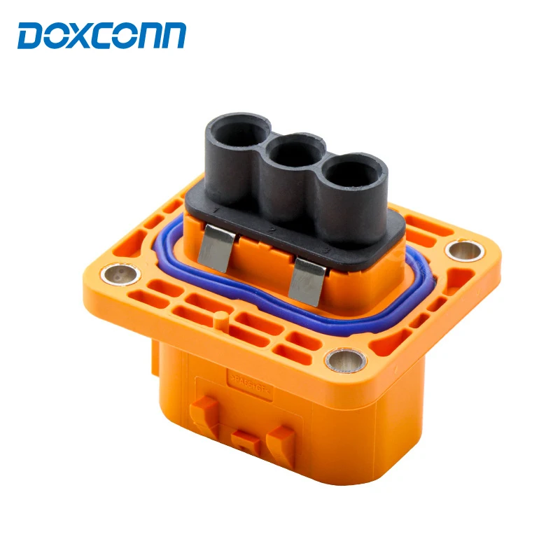 High Voltage 45A Socket 2-Pole 3-Pos Waterproof Power Cable EV HVIL ...