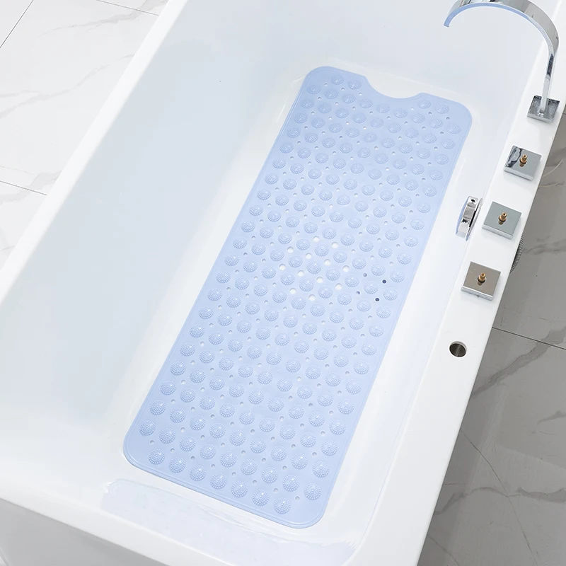 Large Size PVC Bath Mat with Foam Backing - Anti Slip