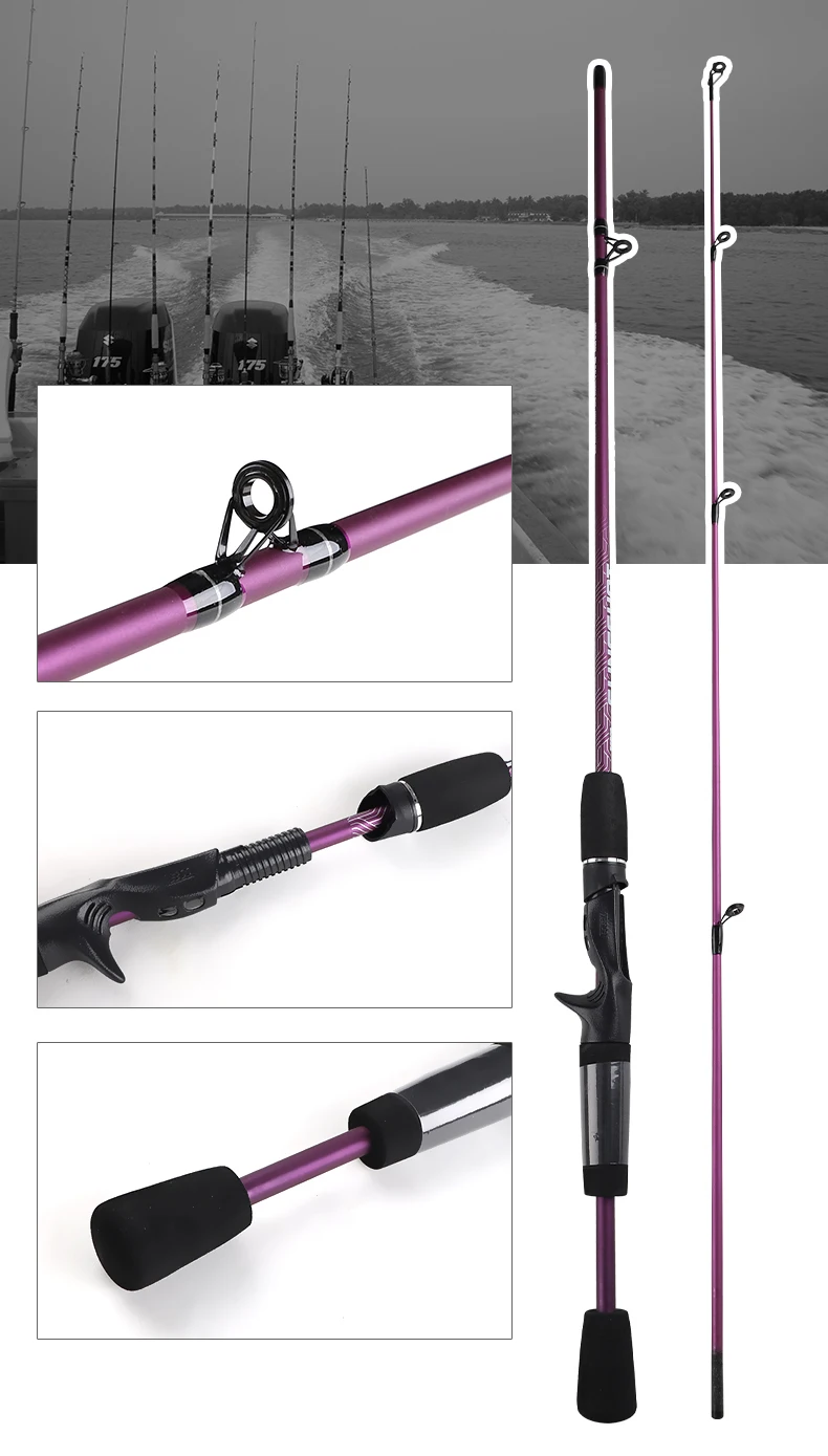 TAIGEK Cheap Fishing Rod 2 Sections Fishing Rod Medium Light 3-12g ...
