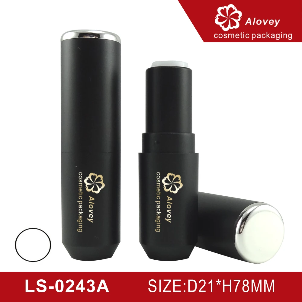 Free Sample Circular Black Plastic Lipstick Packaging Supports ...