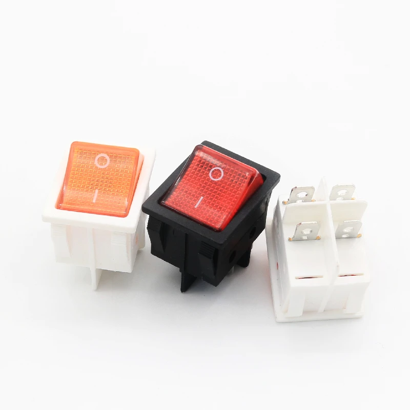 High Quality 16a Rocker Switch Dpdt Led Illuminated Kcd4 Big 250v ...