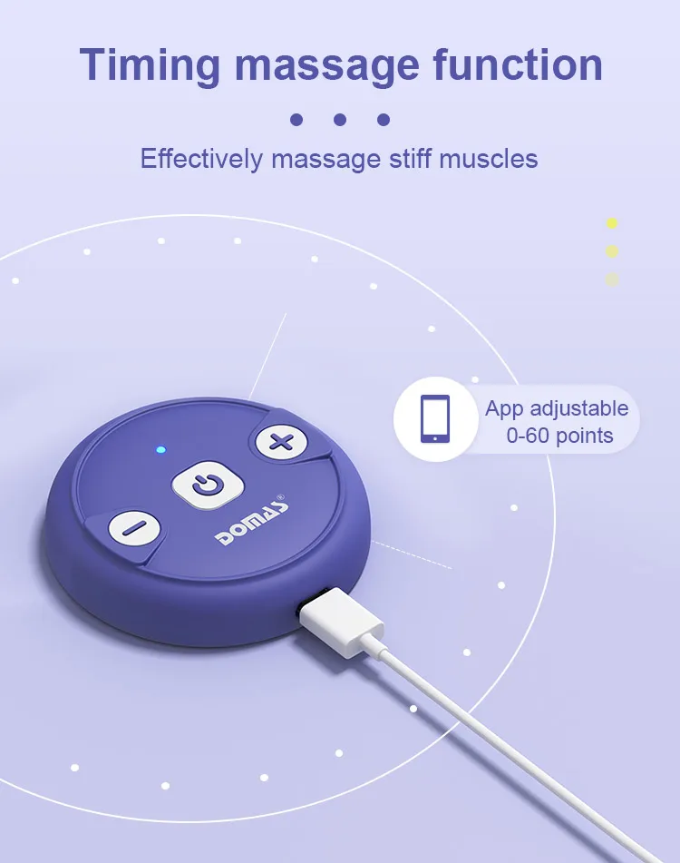 Domas Wireless App Control Tens Ems Electric Digital Therapy Period ...