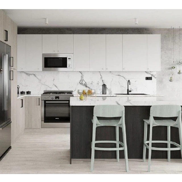 KEJIA Custom Modern Kitchen Cabinets - Melamine Cabinetry | Kitchen ...