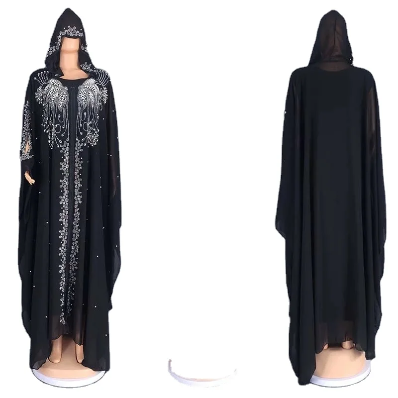 Alibaba.com: Dubai Arabic Style floor-length abaya in black ...