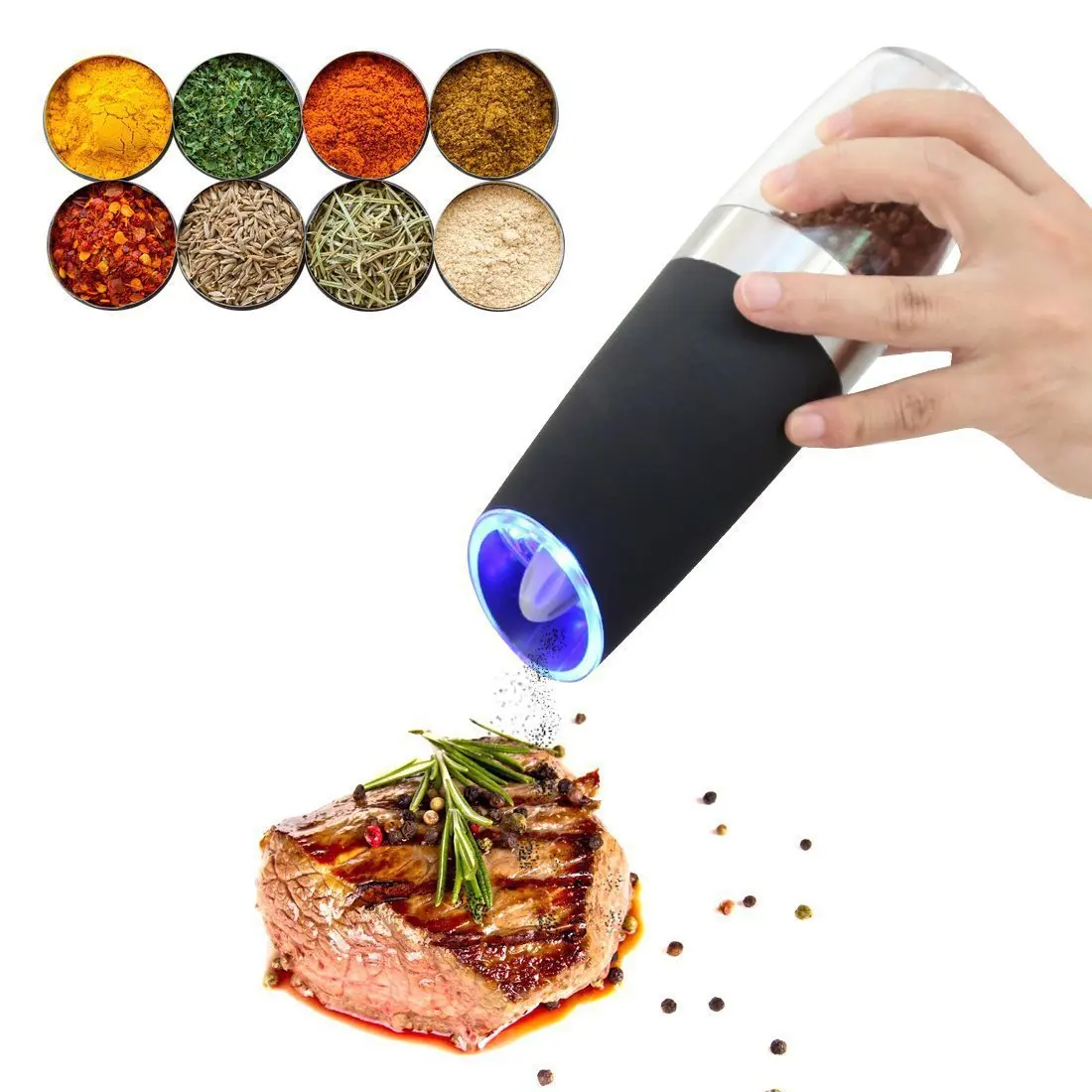 Hot Gravity Electric Pepper Grinder Or Salt Grinder Mill Battery ...